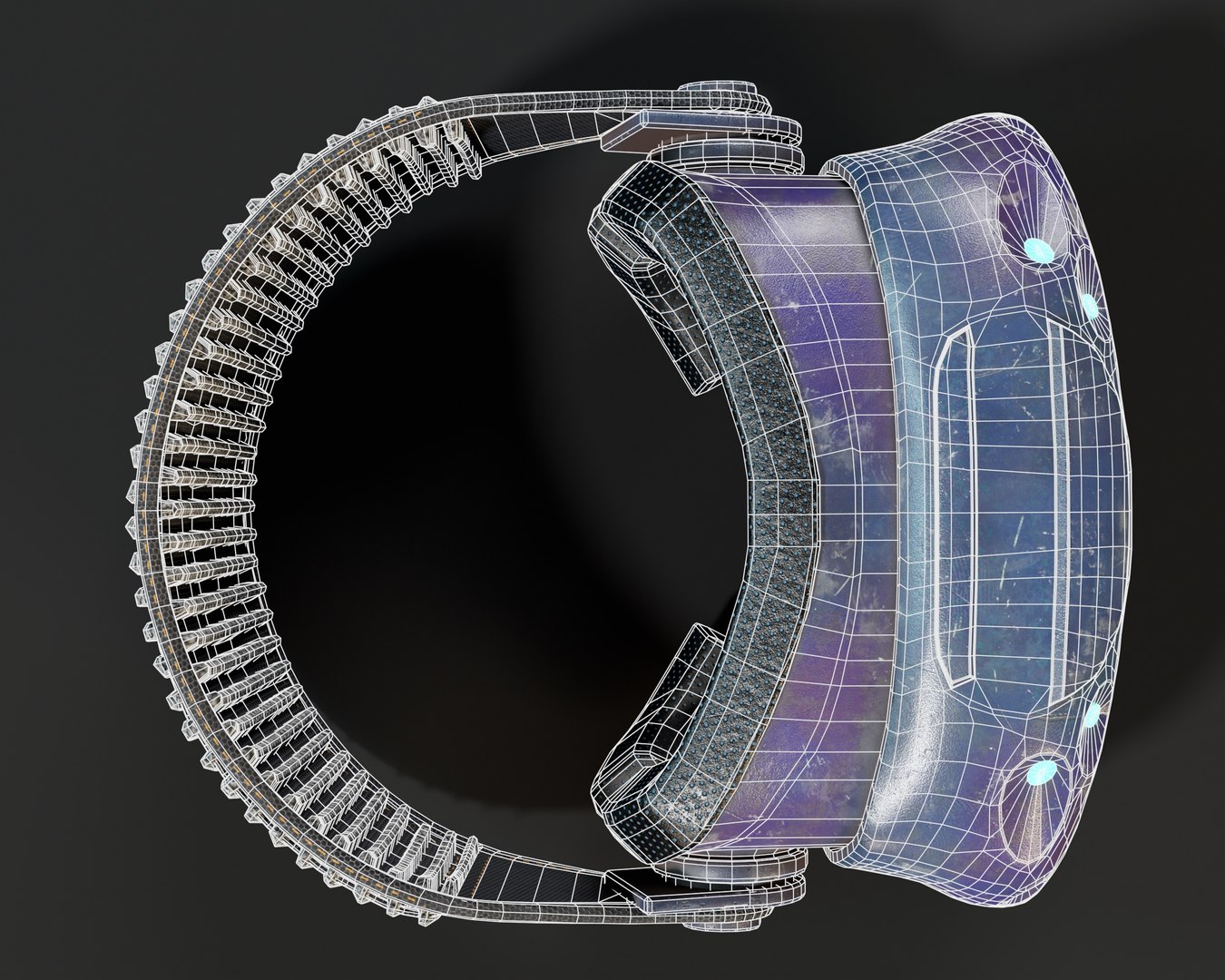 Sci-Fi Nano Hacker Headset Visor MK1 3D Model - TurboSquid 2357138