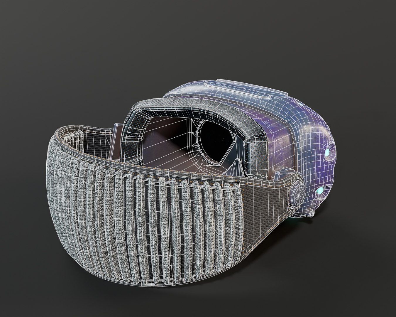Sci-Fi Nano Hacker Headset Visor MK1 3D Model - TurboSquid 2357138