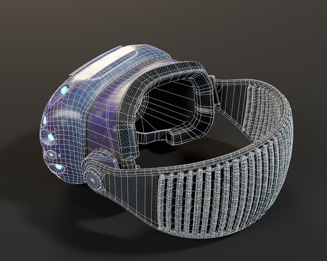 Sci-Fi Nano Hacker Headset Visor MK1 3D Model - TurboSquid 2357138