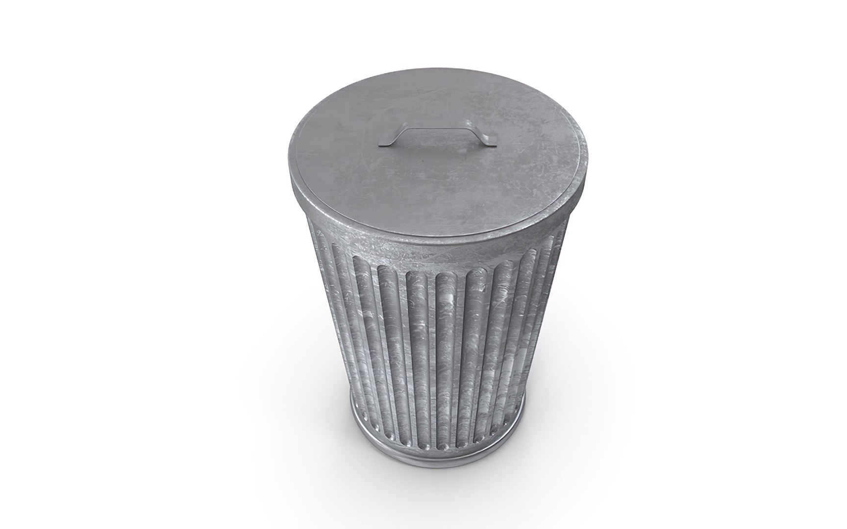 Steel Garbage Bin 3D - TurboSquid 2016424