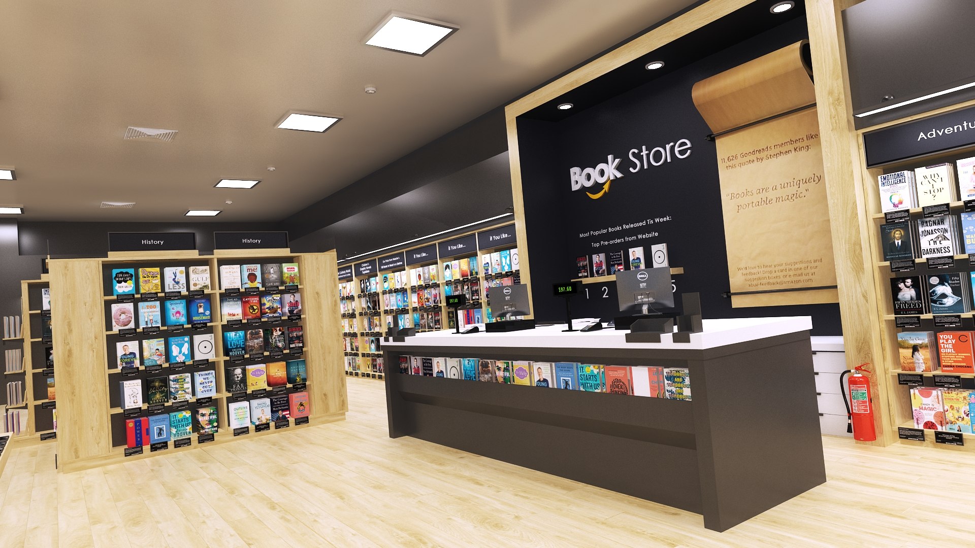 Book Store Model - TurboSquid 1348321