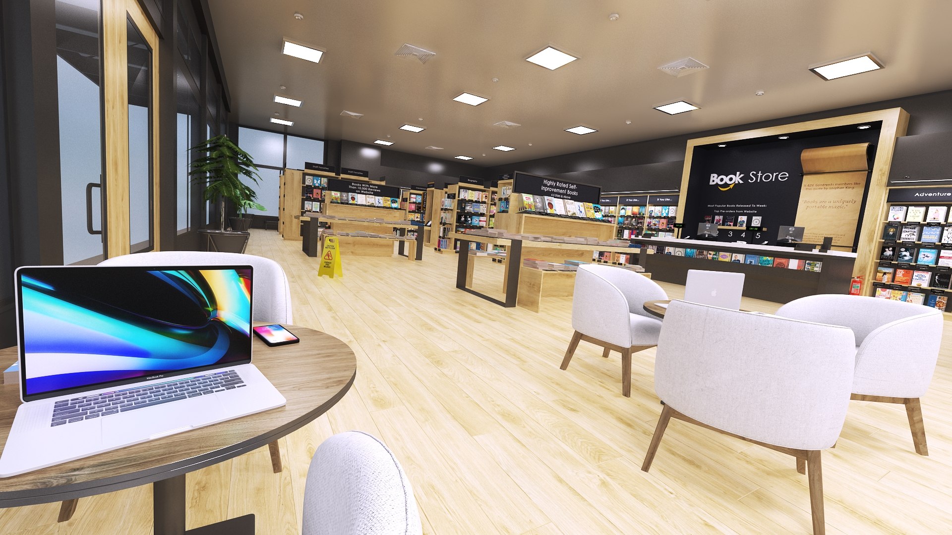 Book store model - TurboSquid 1348321