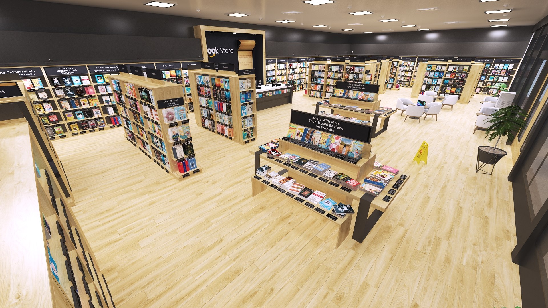 Book Store Model - TurboSquid 1348321