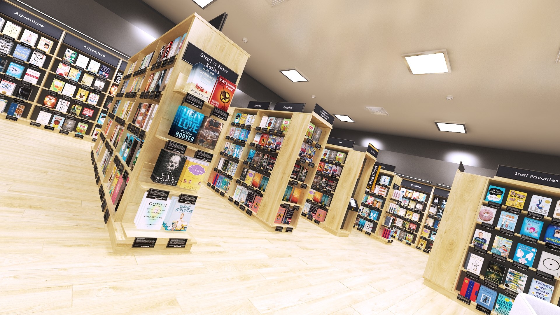 Book store model - TurboSquid 1348321