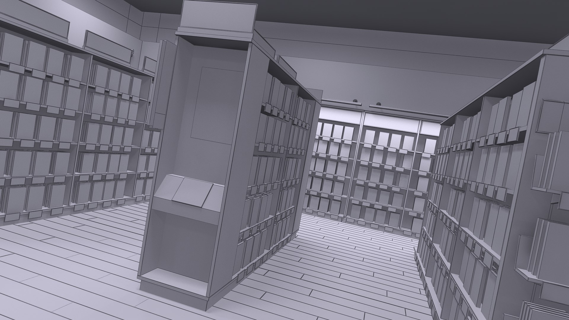 Book store model - TurboSquid 1348321