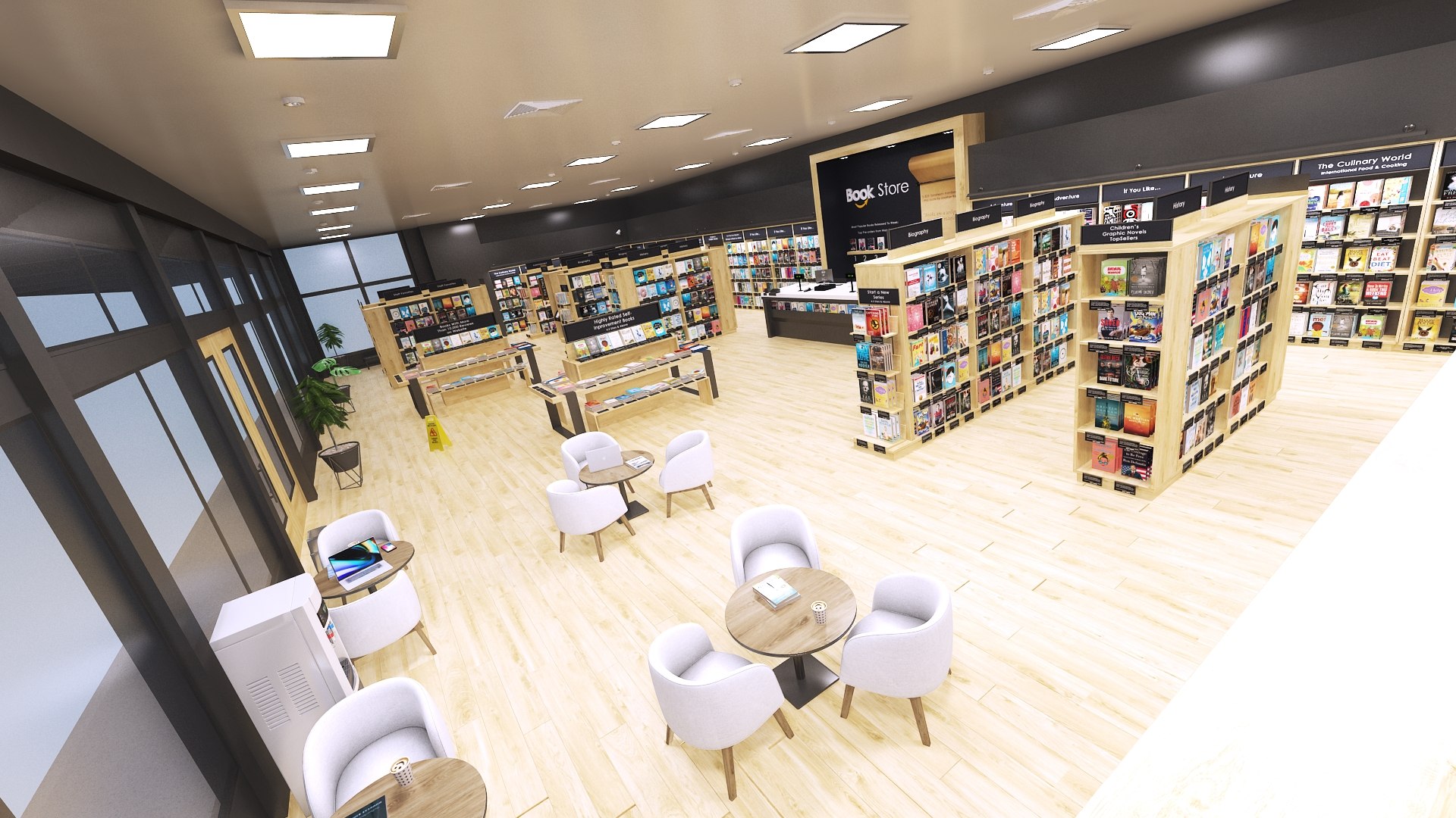 Book Store Model - TurboSquid 1348321