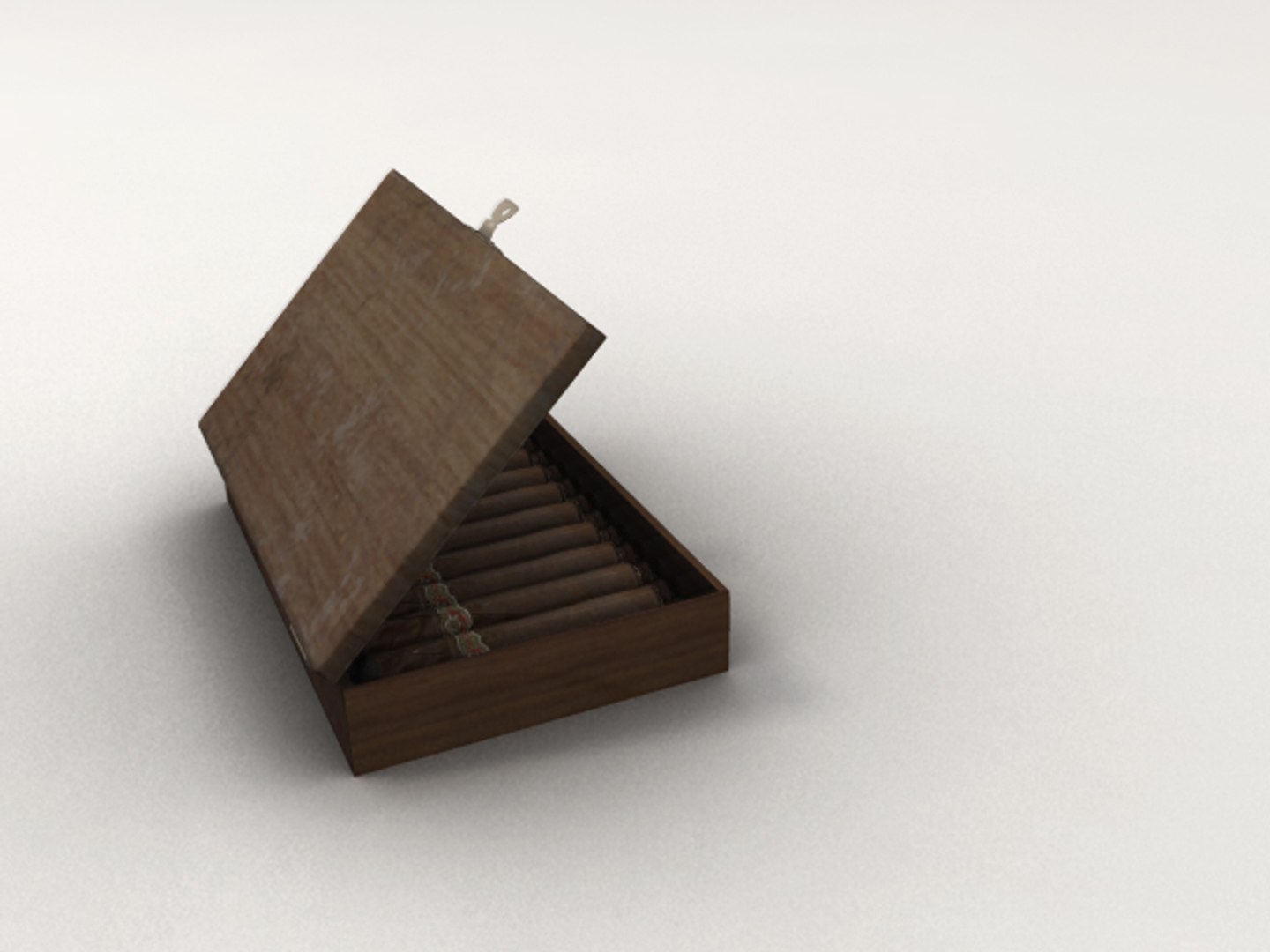 cigar box 3d model