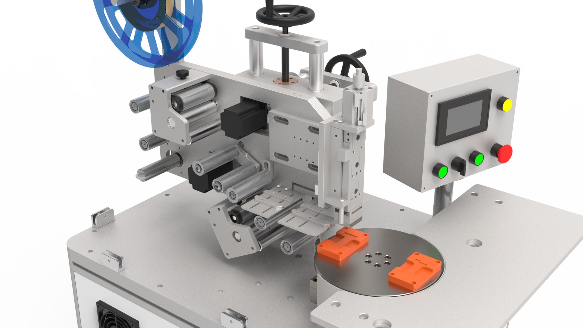 High-speed Rotary Labeling Machine 3D Model - TurboSquid 1854443