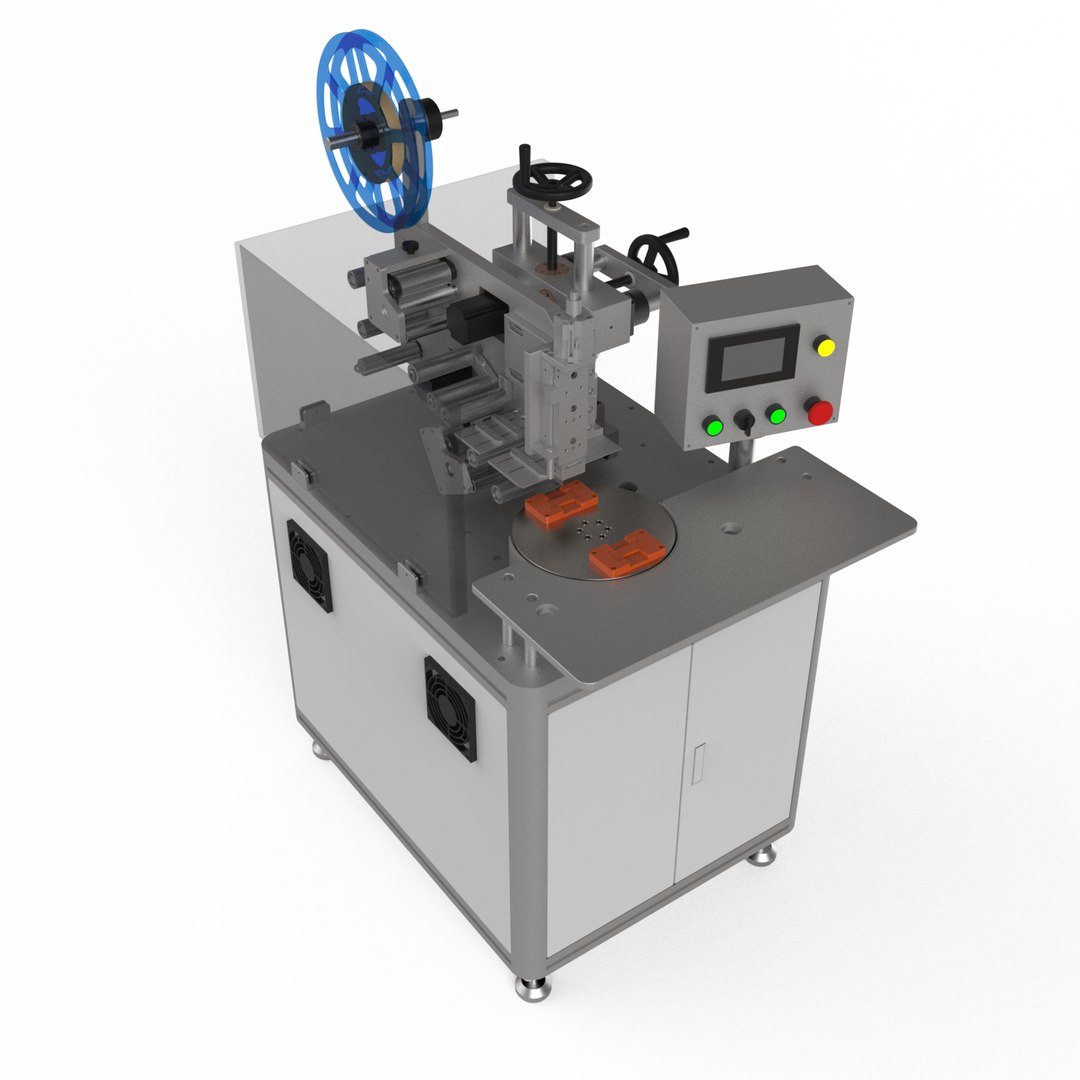 High-speed Rotary Labeling Machine 3D model - TurboSquid 1854443