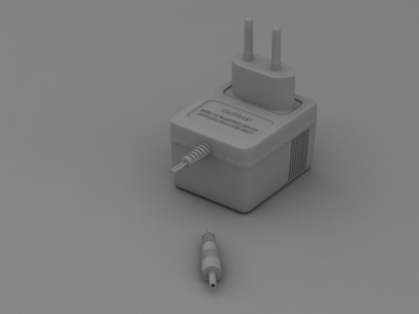 3d Ac Dc Adapter Model