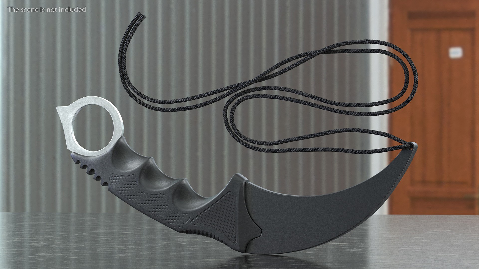 3D Tactical Karambit Knife Steel in Sheath - TurboSquid 2063818