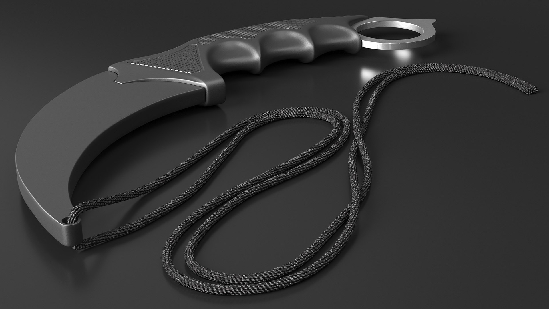 3D Tactical Karambit Knife Steel in Sheath - TurboSquid 2063818