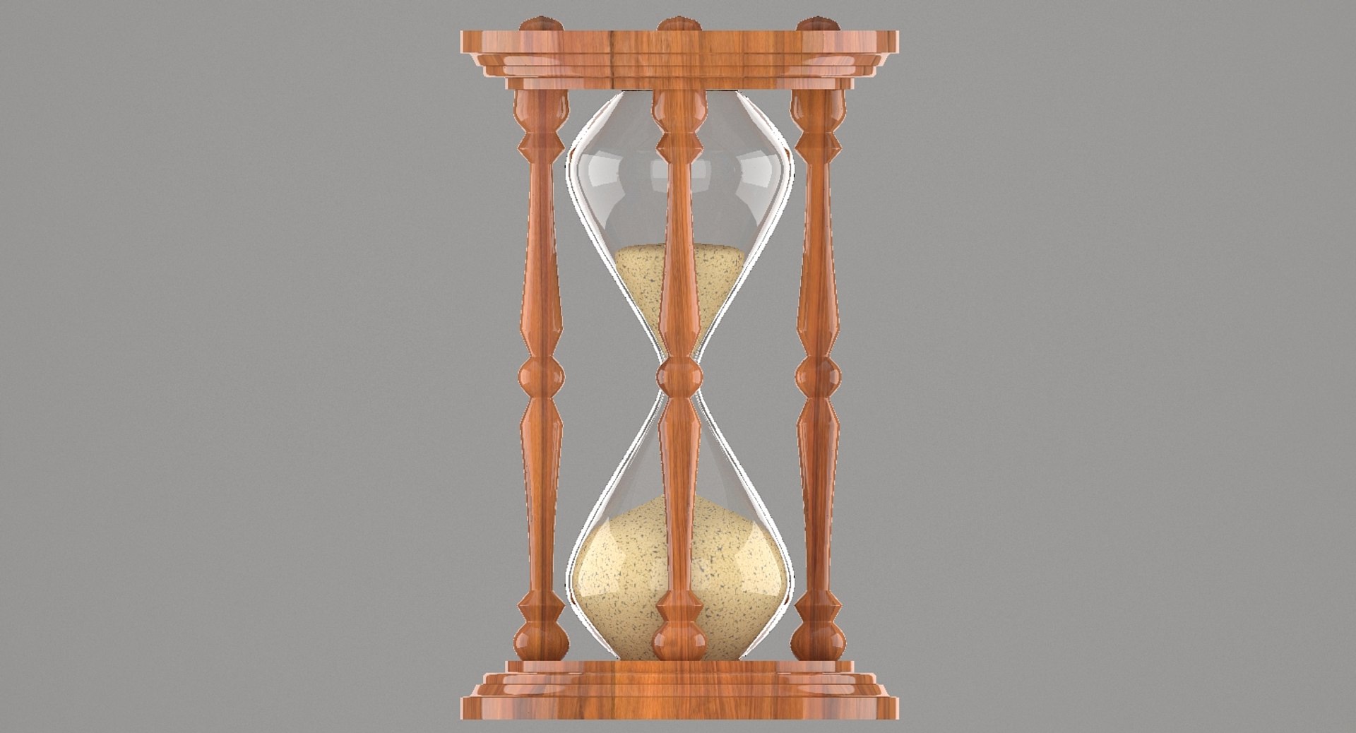 3d model hourglass hour glass