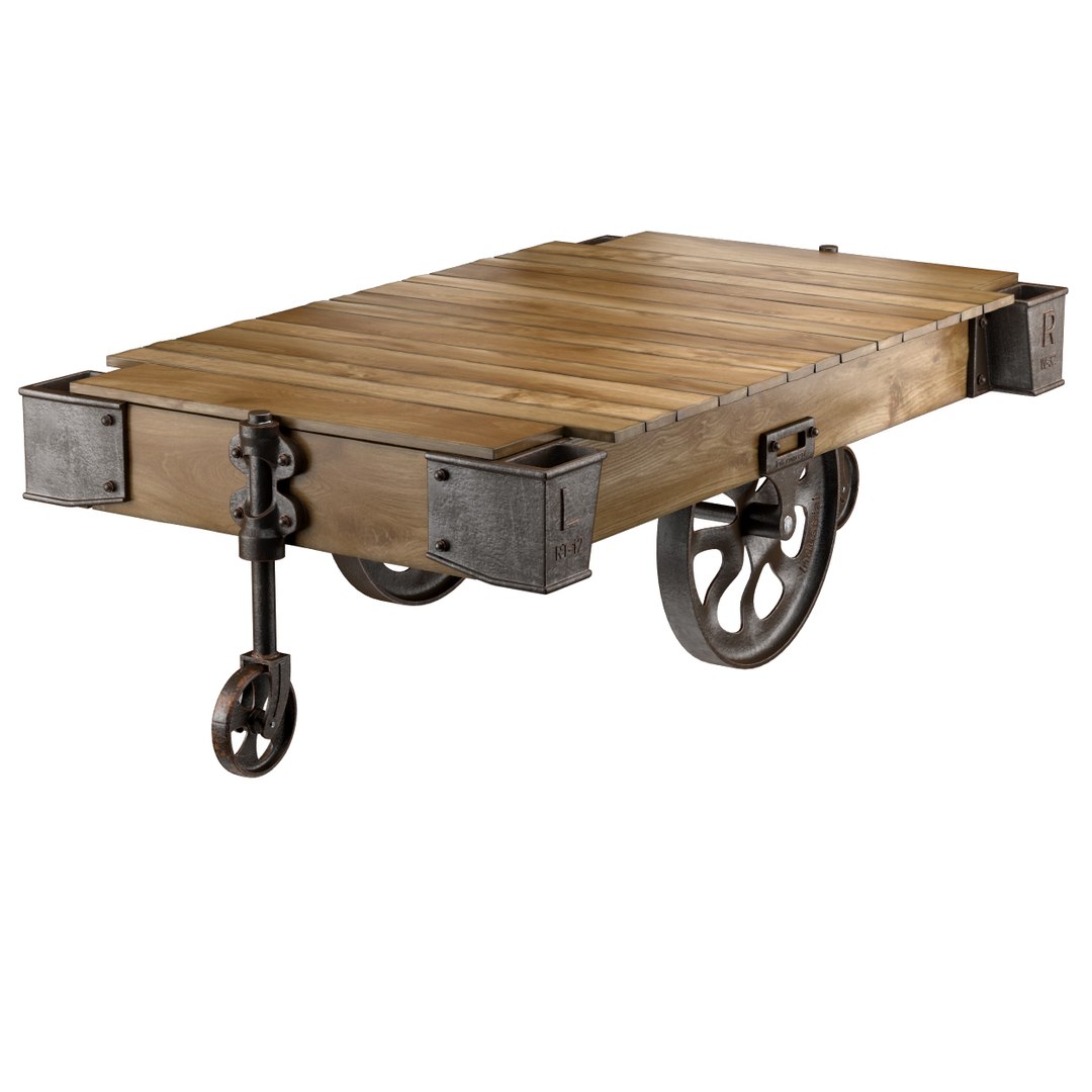 factory cart coffee table max