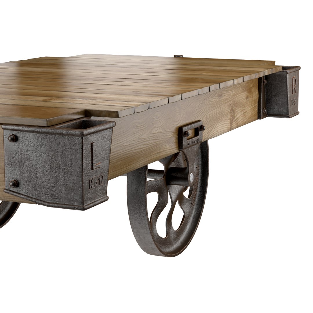 factory cart coffee table max