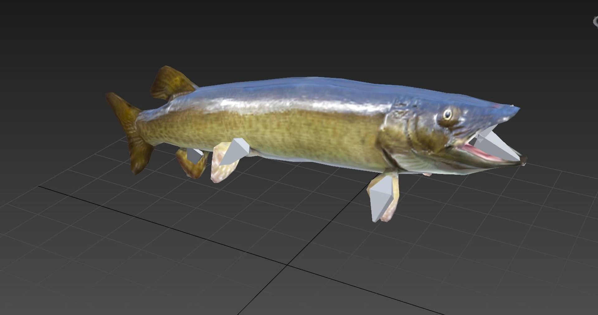 3D Model Animation Muskellunge Fish - TurboSquid 1486931