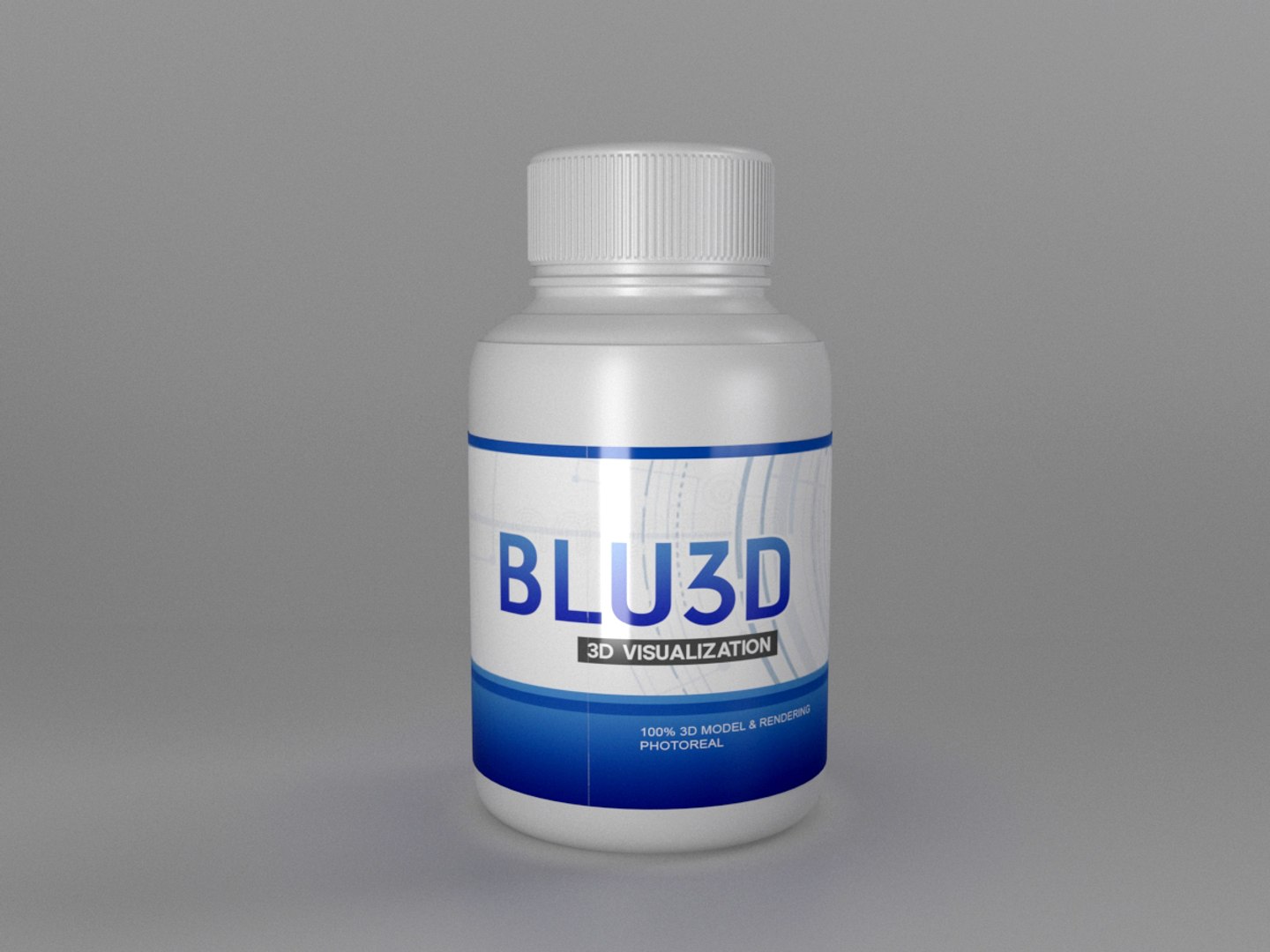 3D tablet medication bottle white - TurboSquid 1707320