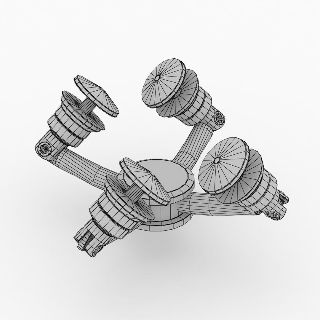 spider holder glass 3d model