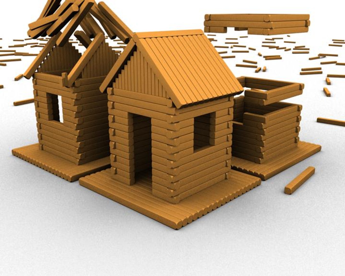 3d Model House Animation Building