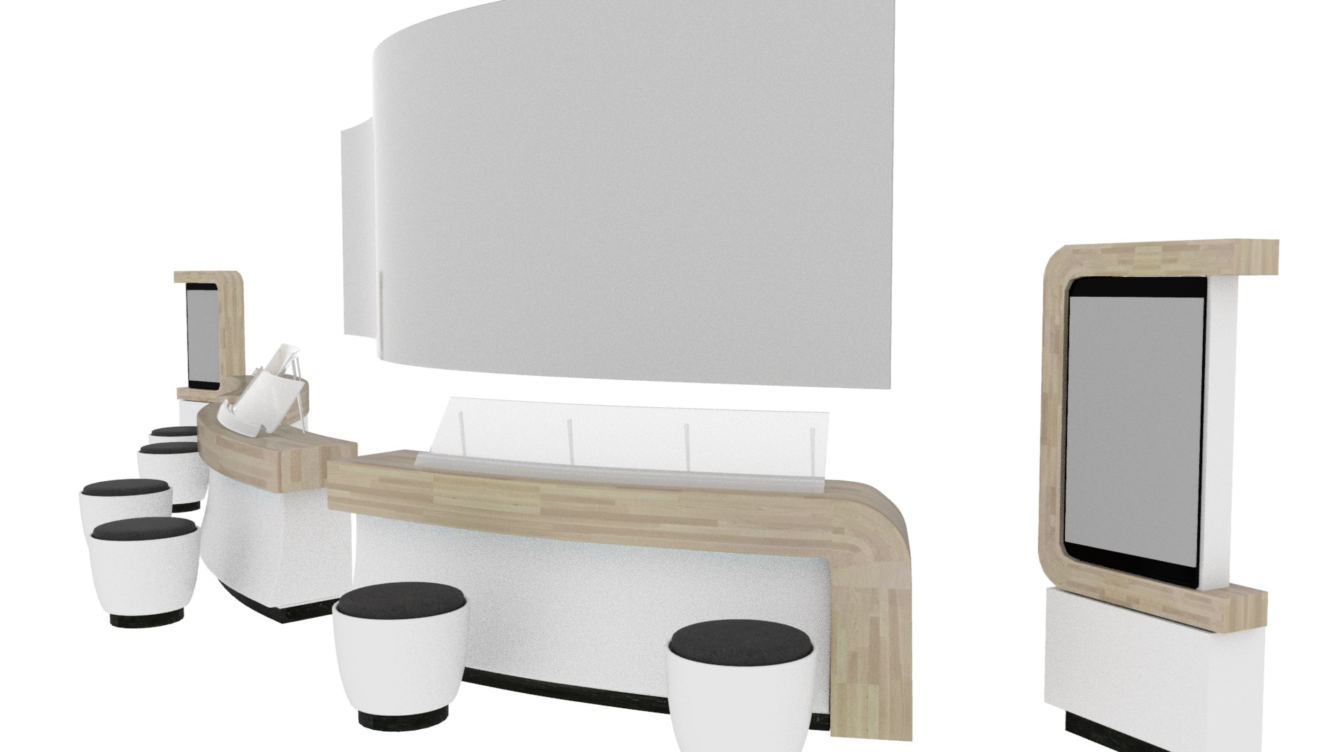 Free Modern Expo Display Table 3D Model - TurboSquid 1628027