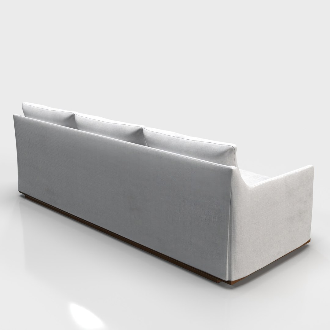 Skirted Track Arm 3 Seatter Sofa PBR 3D Model - TurboSquid 2236760