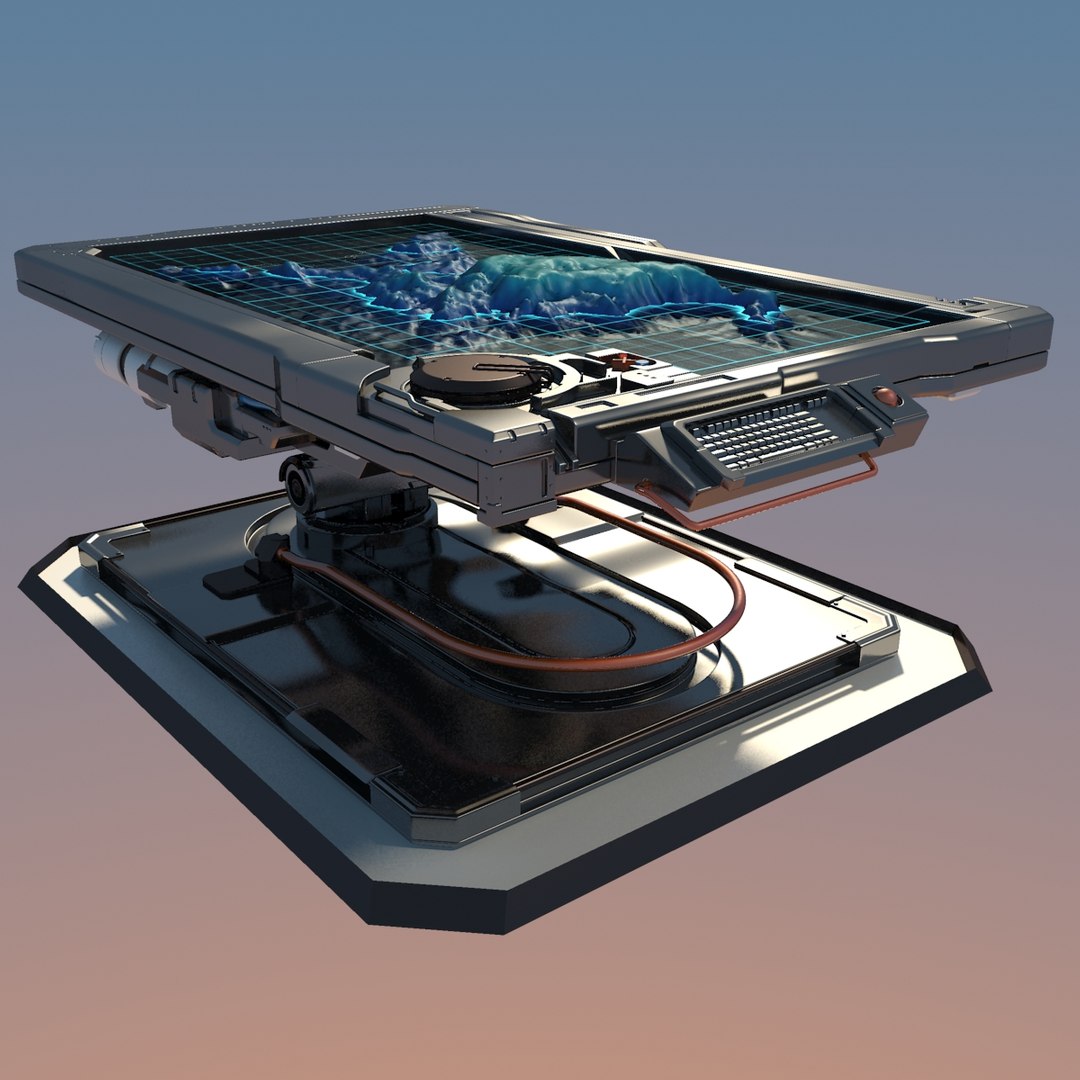 3d Model Futuristic Table 2