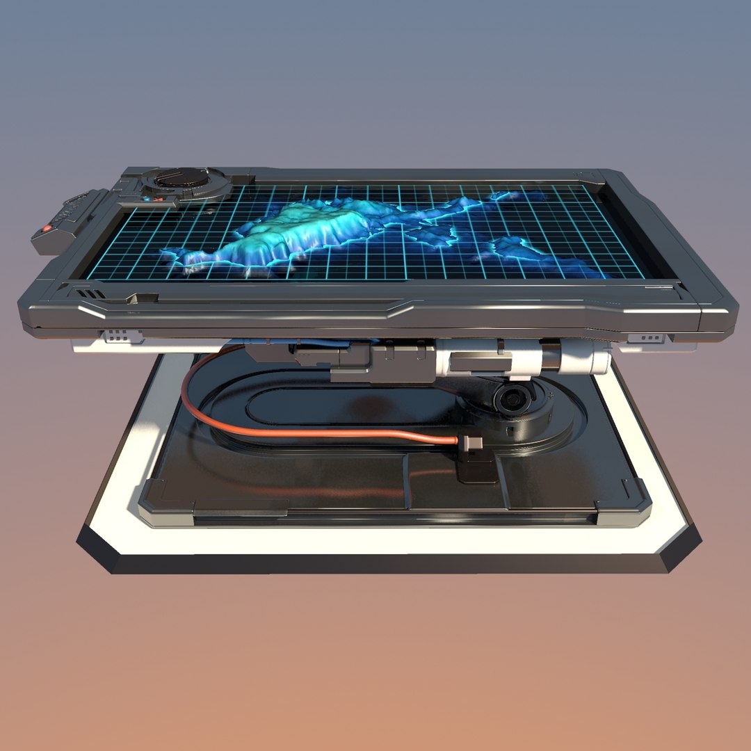 3d Model Futuristic Table 2
