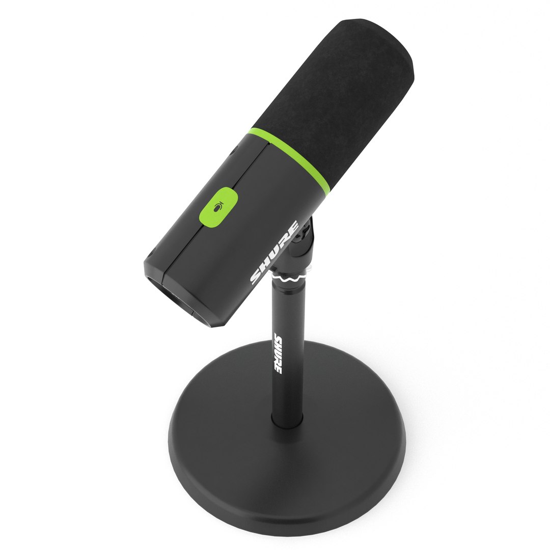 3D Shure MV6 USB Gaming Microphone Black 3D Model Model - TurboSquid ...