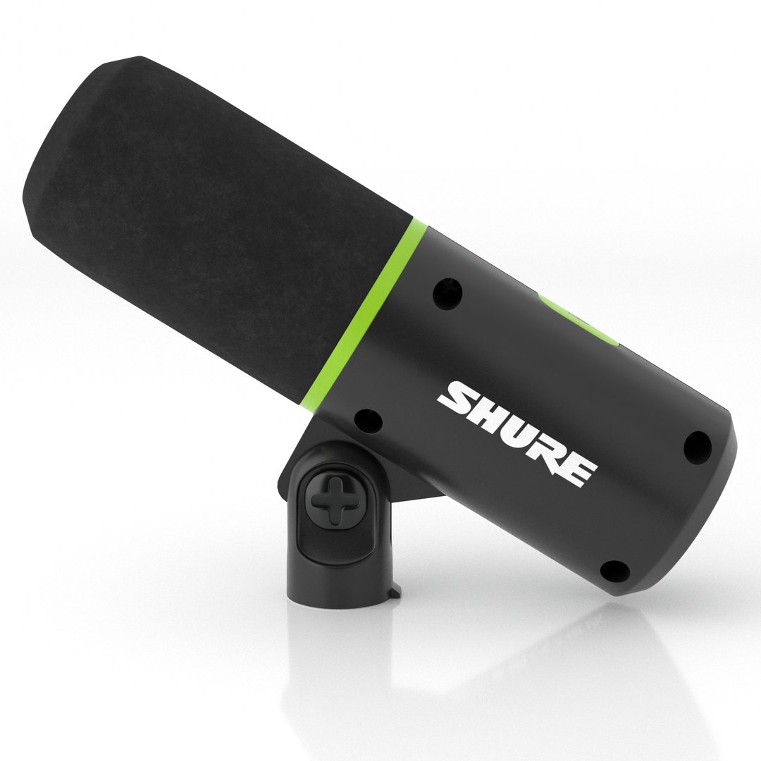 3D Shure MV6 USB Gaming Microphone Black 3D Model Model - TurboSquid ...