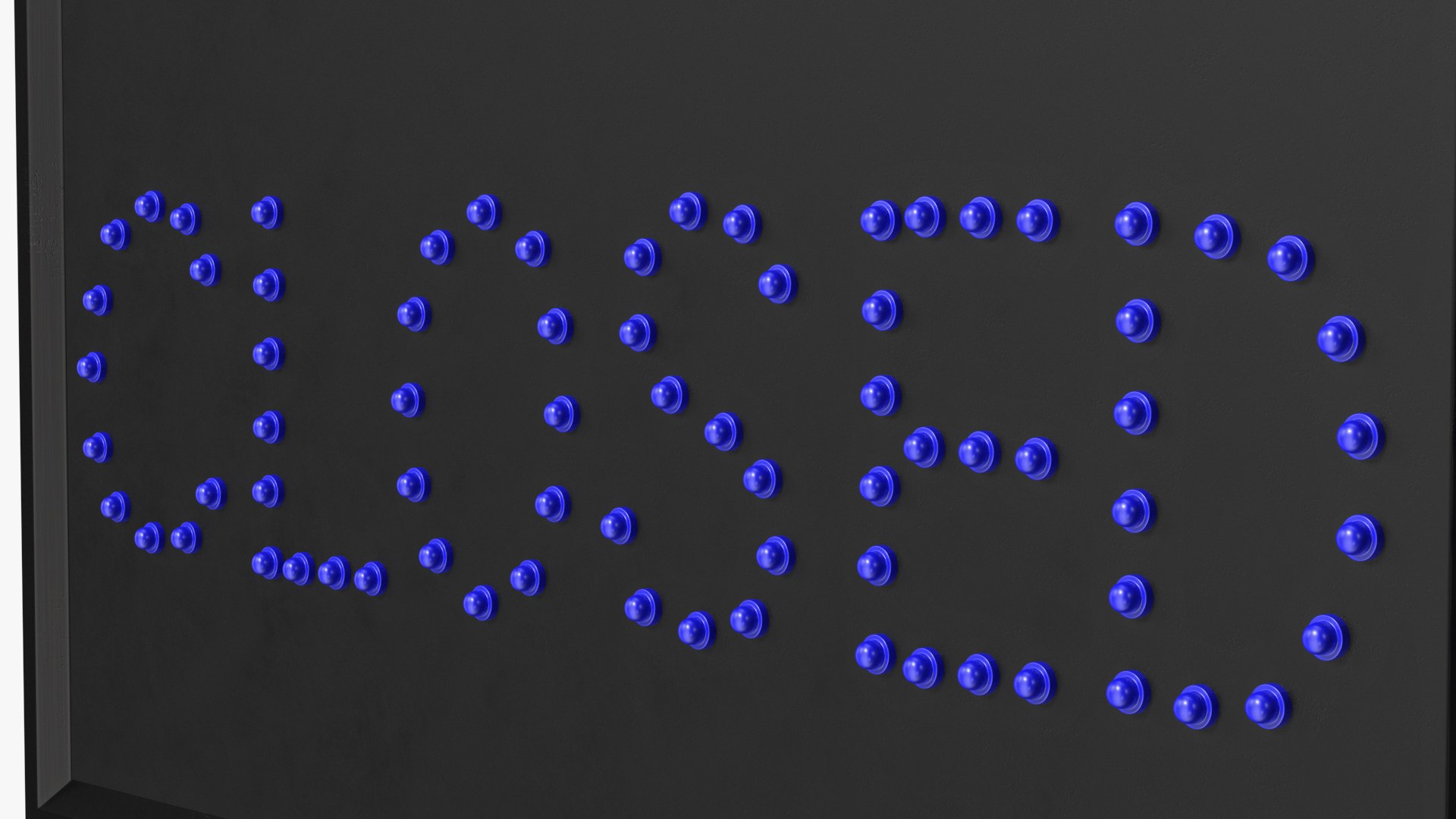 Classic Blue LED Sign Closed OFF 3D Model - TurboSquid 2104648
