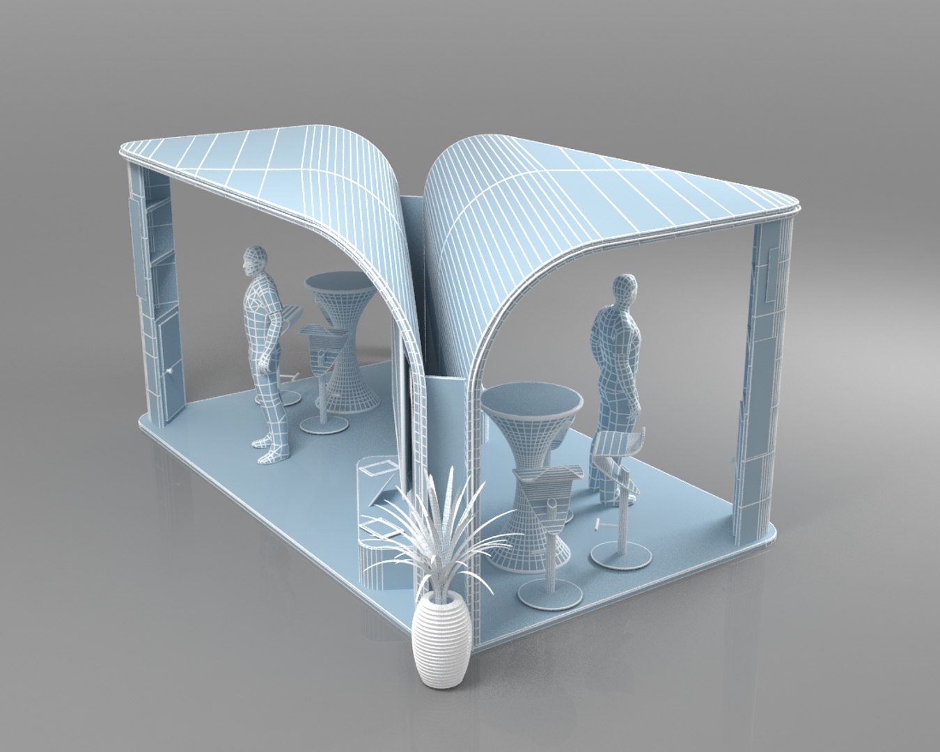 3D Exhibition Stand Model - TurboSquid 1189102