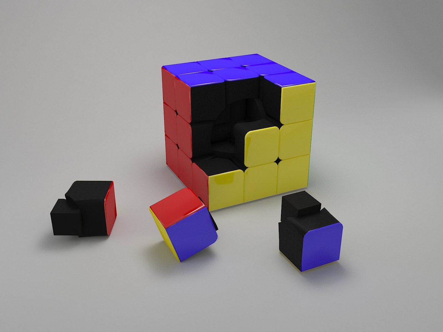 3d Rubik S Cube Model