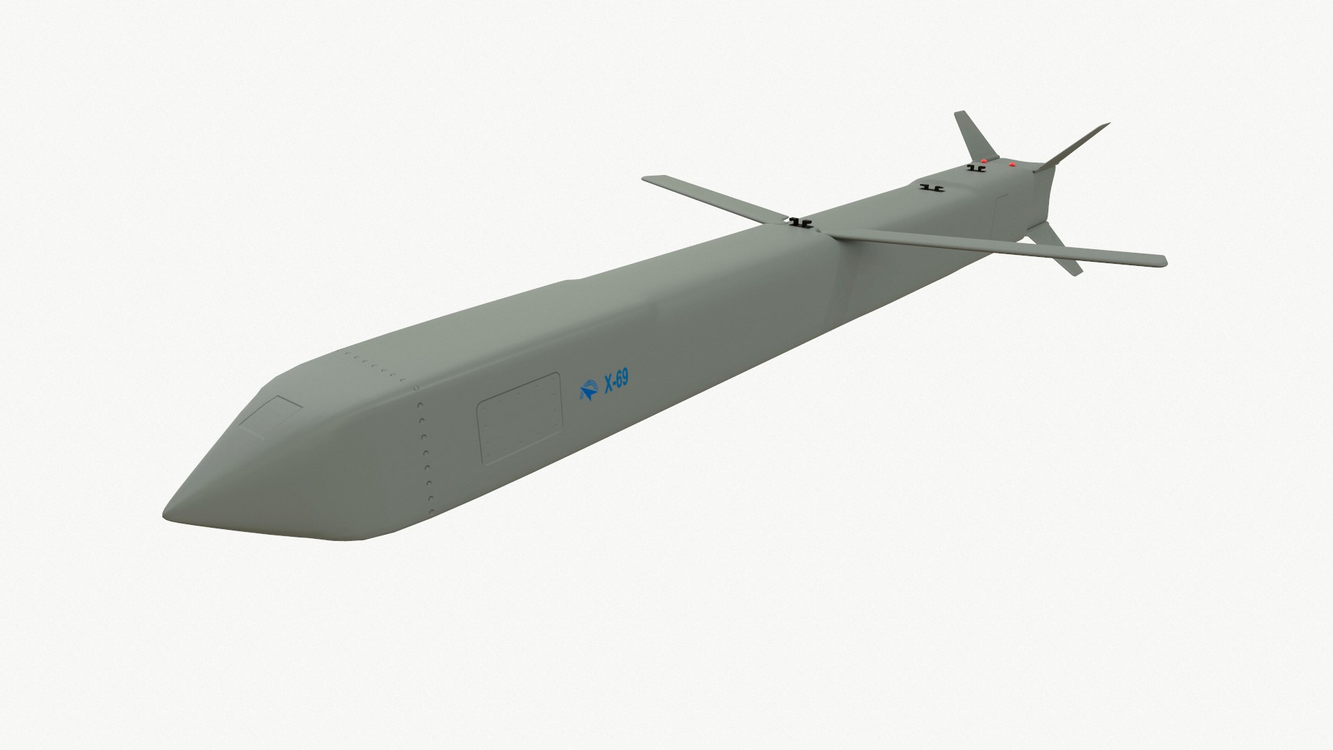 X69 Missile 3D - TurboSquid 2227248