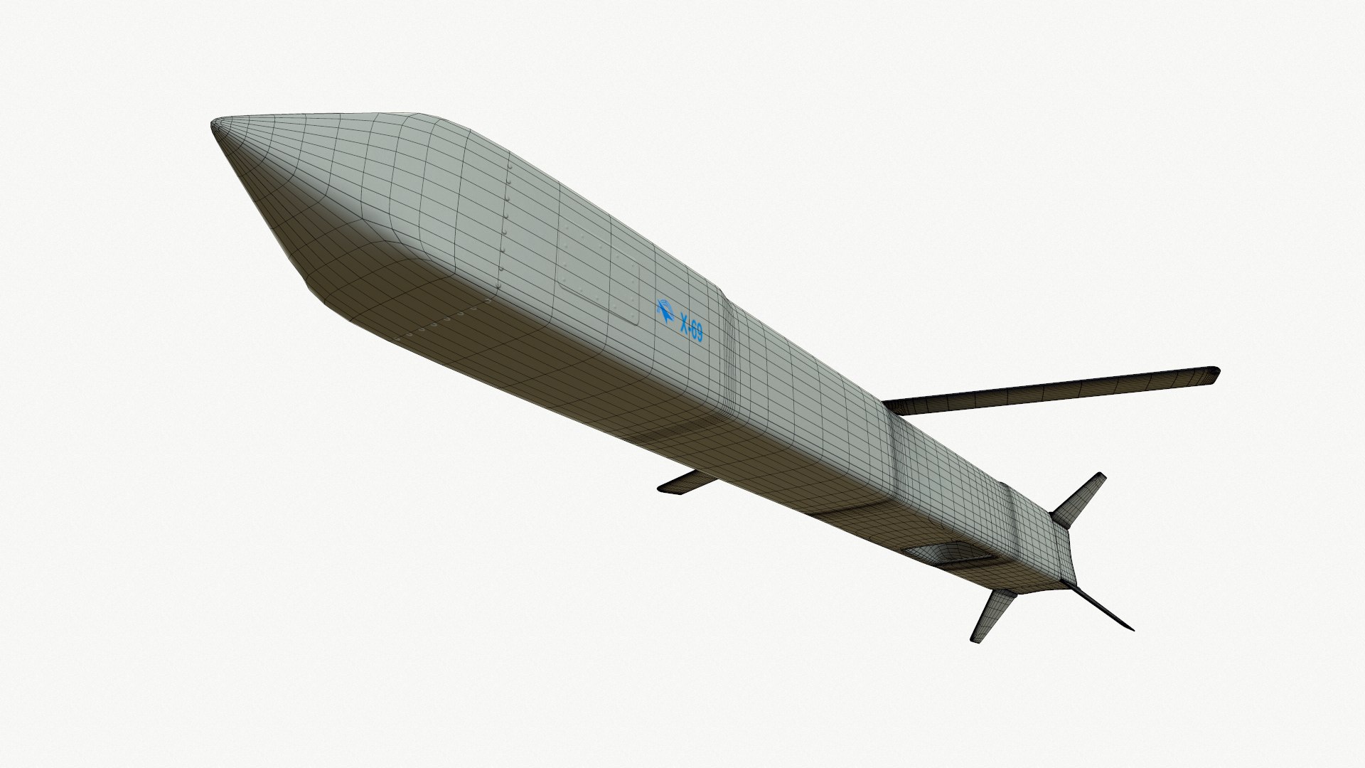 X69 Missile 3D - TurboSquid 2227248