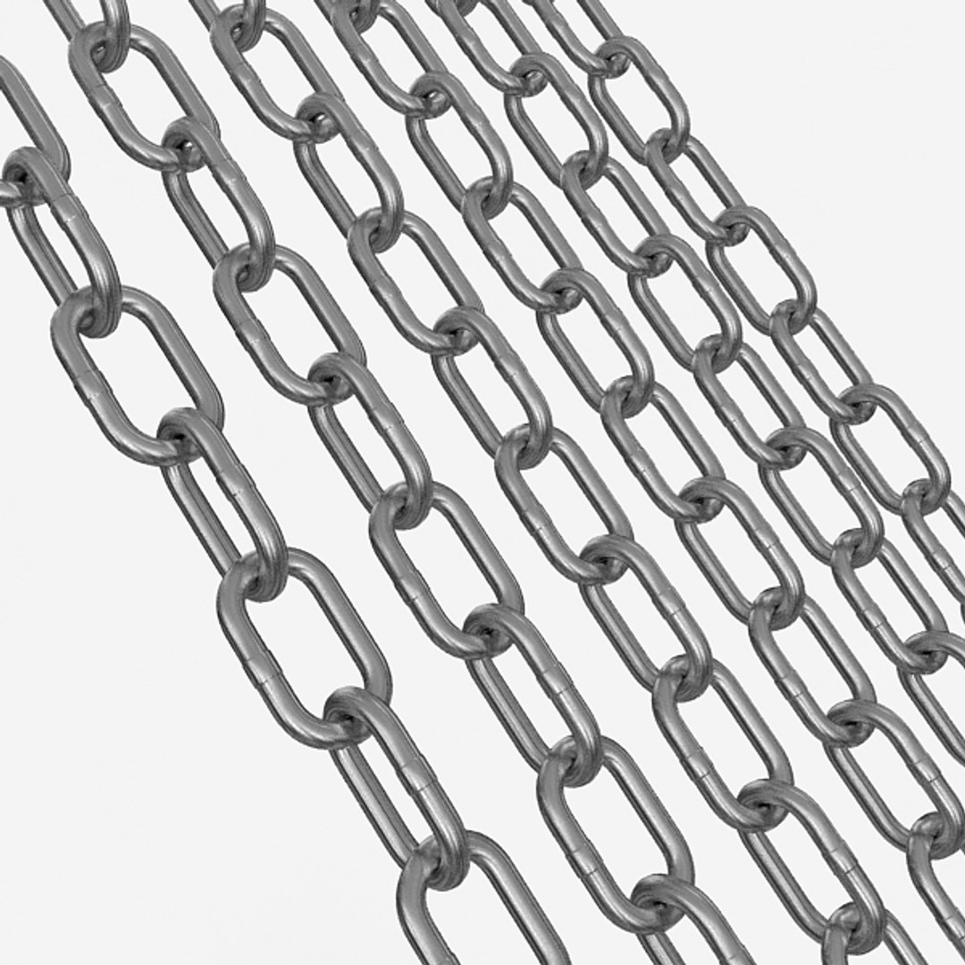3d Chain Steel Model