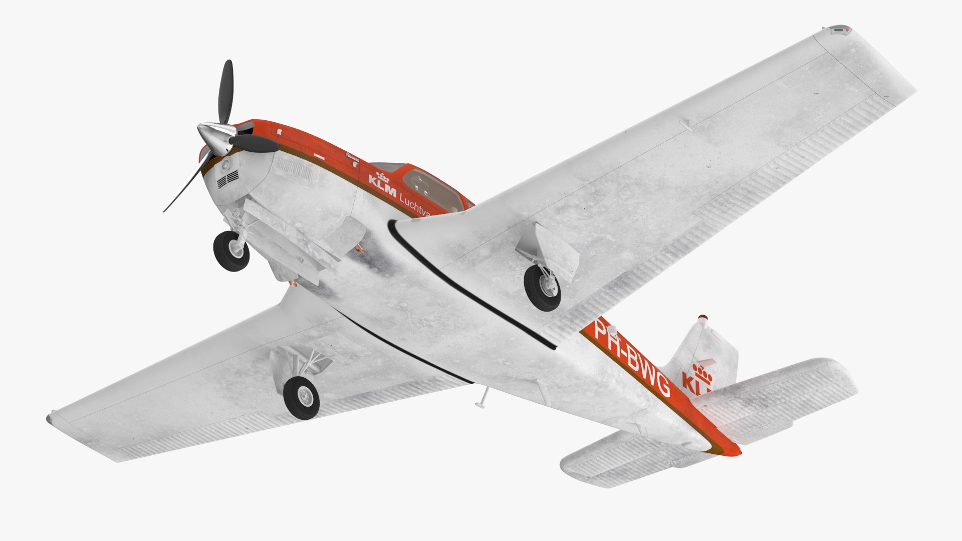 Light Aircraft Beechcraft Bonanza KLM Rigged 3D Model - TurboSquid 2224720