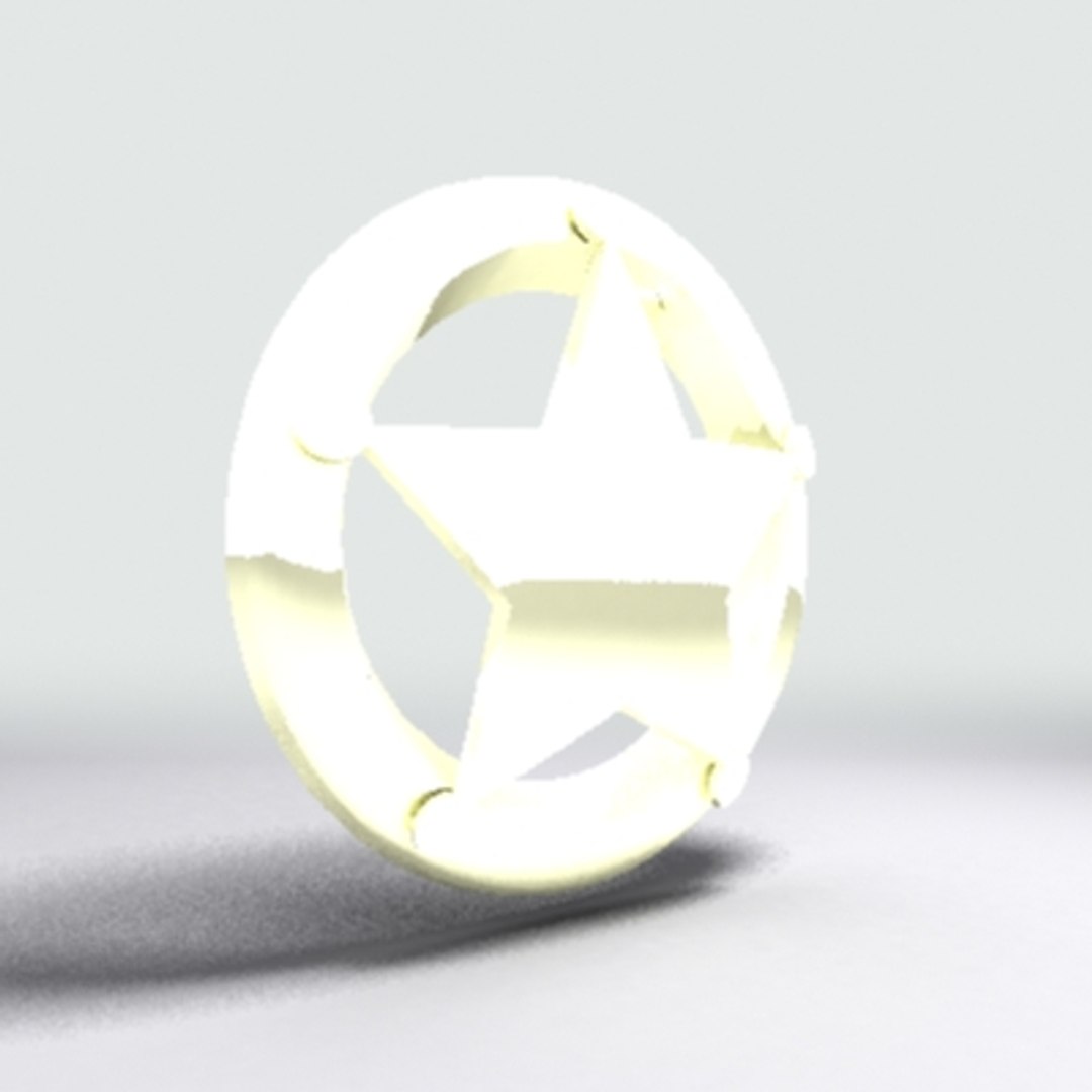 3ds Max Sheriff Badge