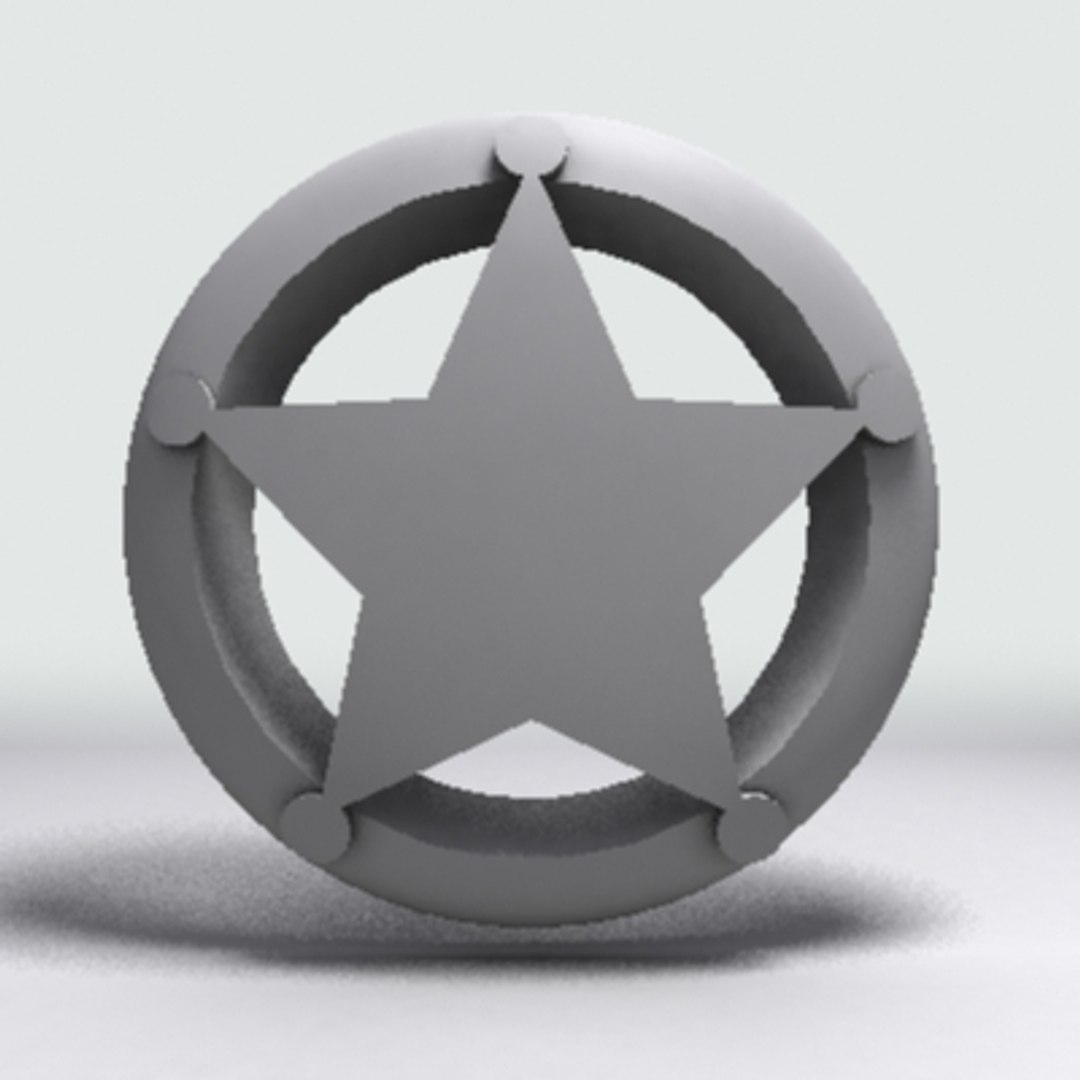3ds Max Sheriff Badge