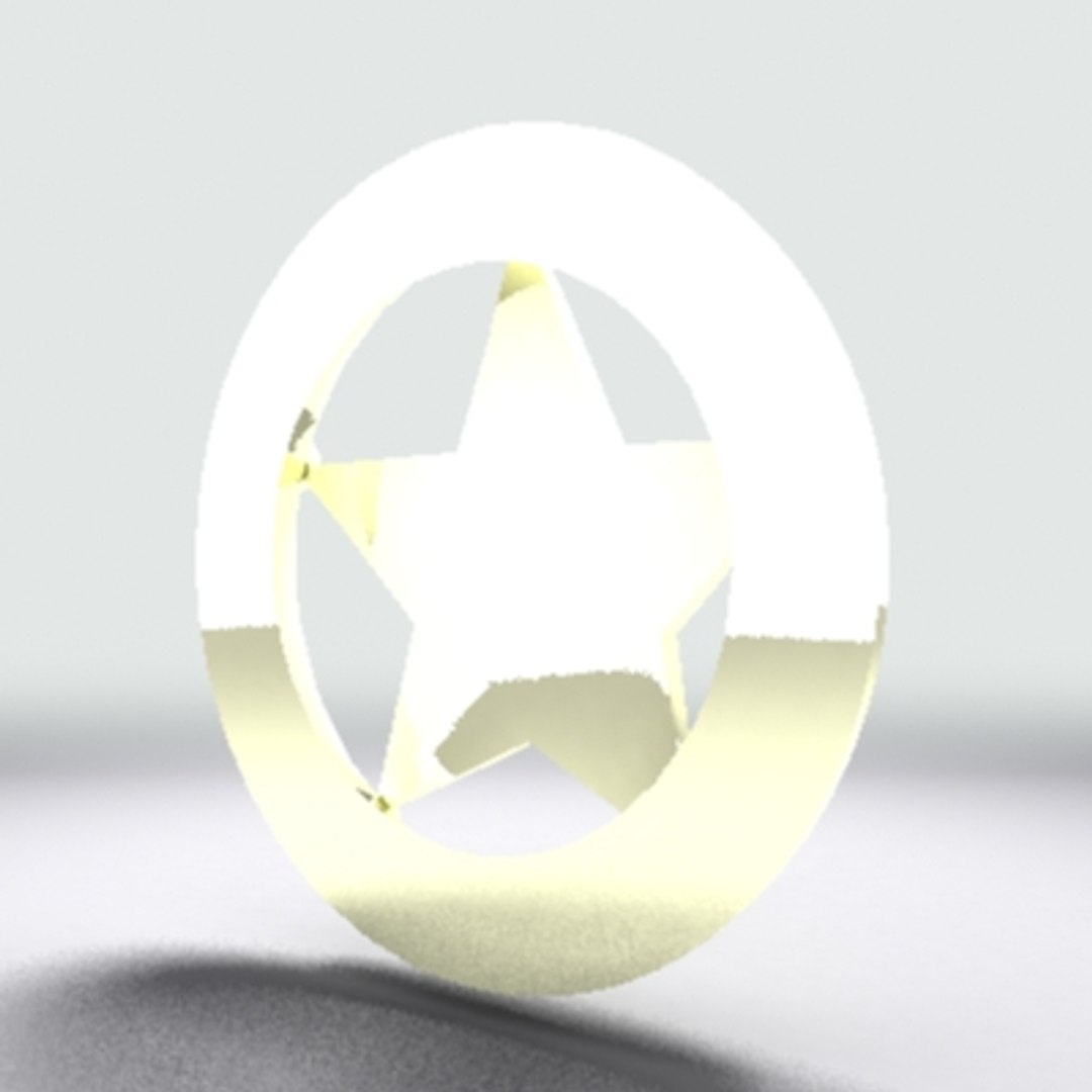 3ds Max Sheriff Badge