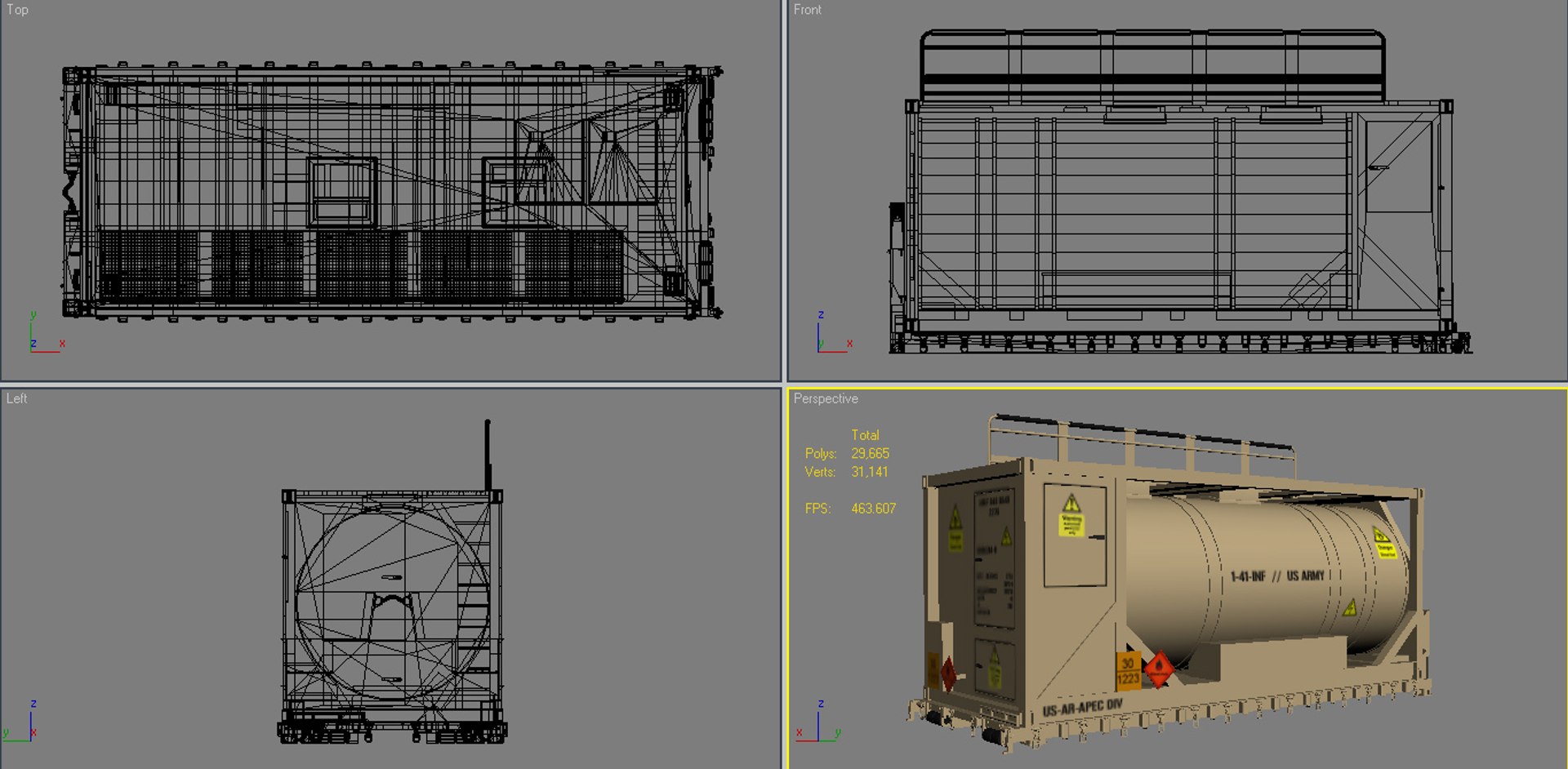 Military Portable Fuel Container With Flatrack 3D model - TurboSquid ...