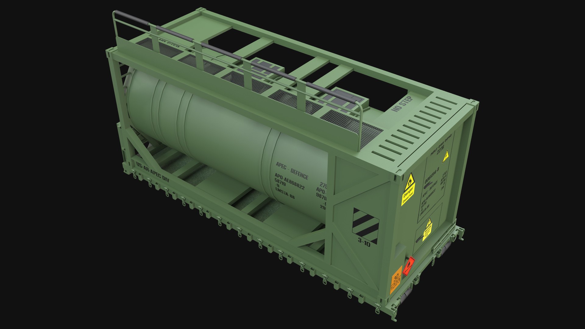Military Portable Fuel Container With Flatrack 3D Model - TurboSquid ...