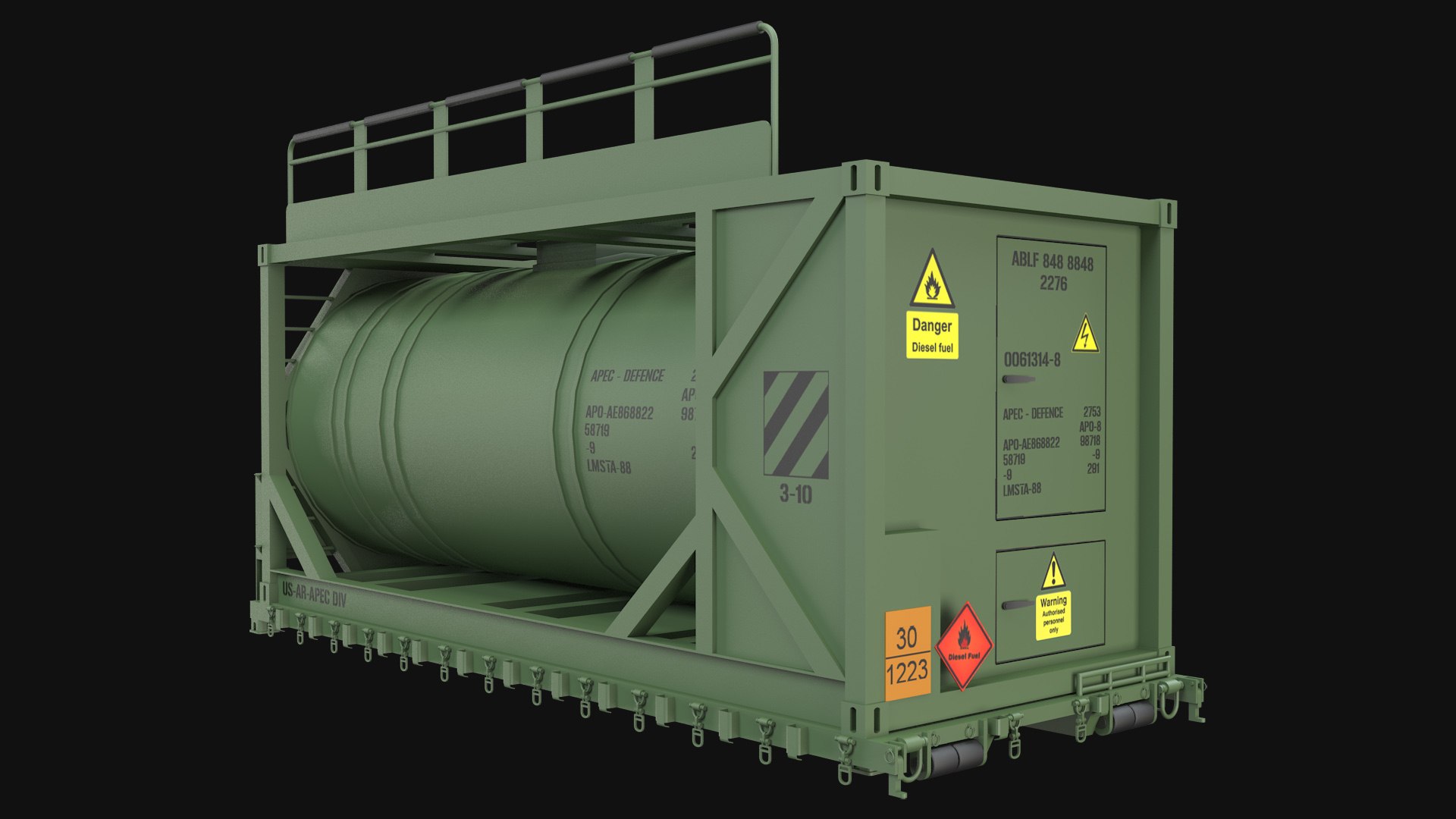 Military Portable Fuel Container With Flatrack 3D Model - TurboSquid ...
