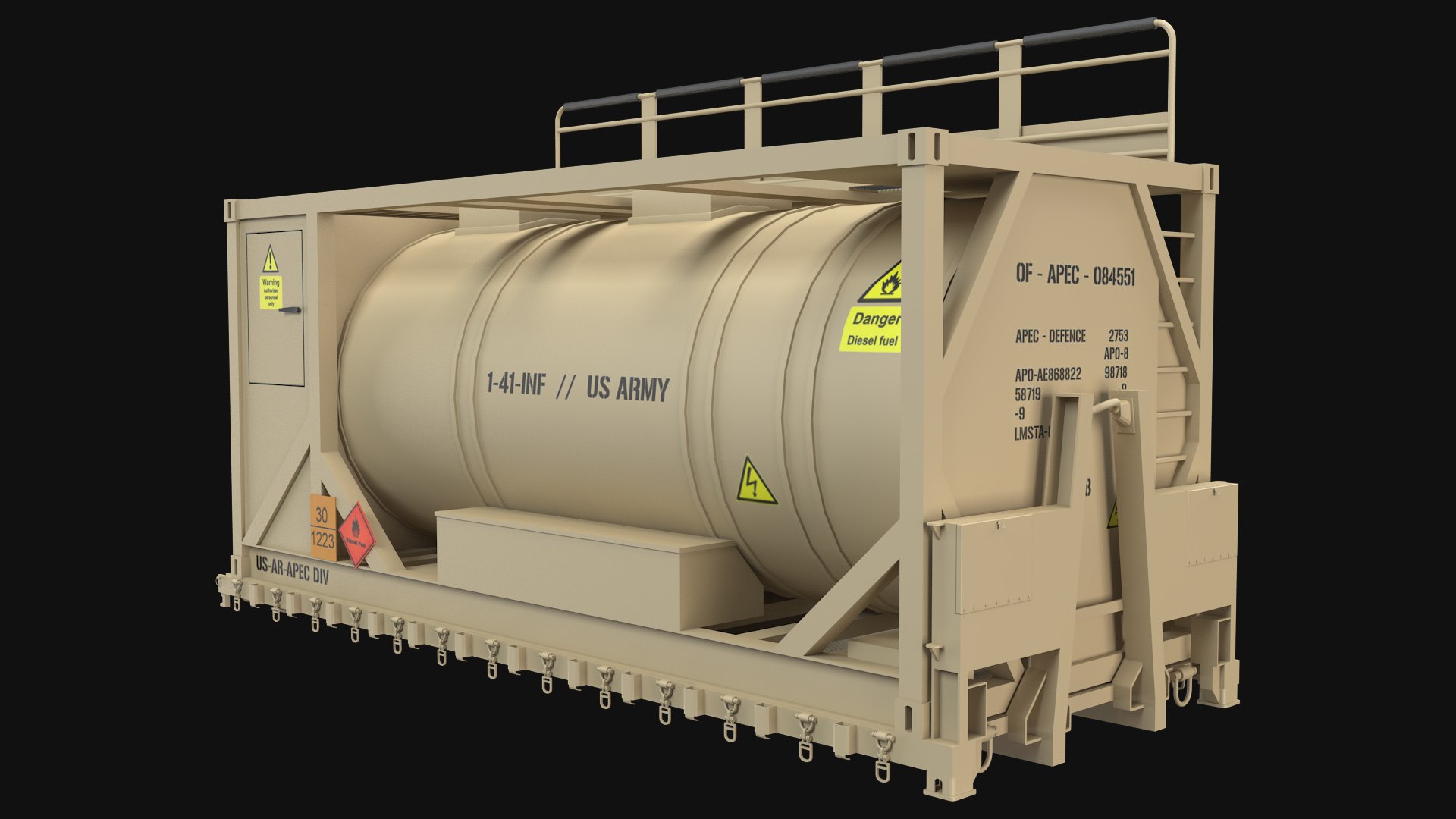 Military Portable Fuel Container With Flatrack 3D Model - TurboSquid ...