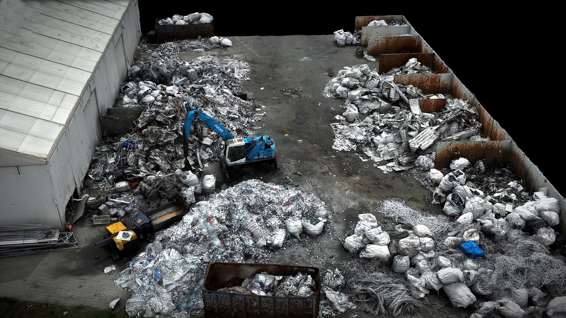 3D Scrapyard Metal Trash Junkyard Storage Terrain Photogrammetry ...