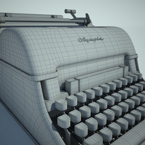 olympia typewriter 3d max
