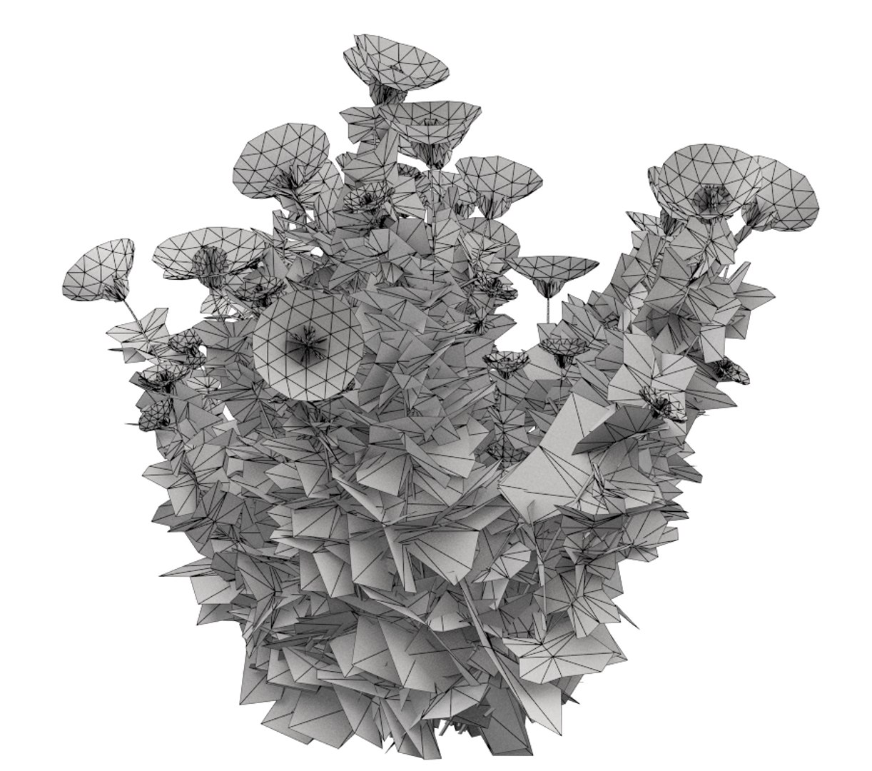 3D Flowers Polygons - TurboSquid 1237350
