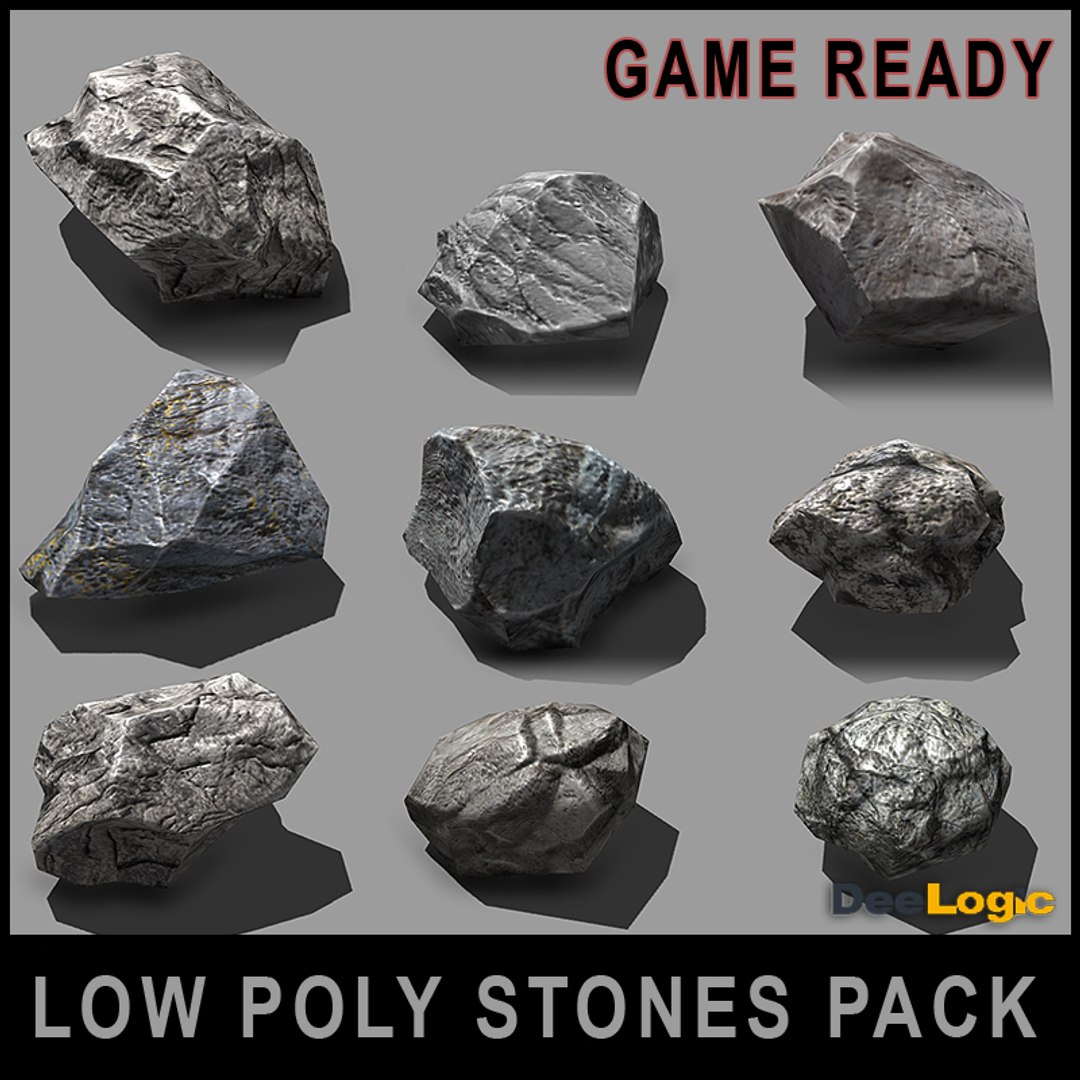 Stones Pack 3d 3ds