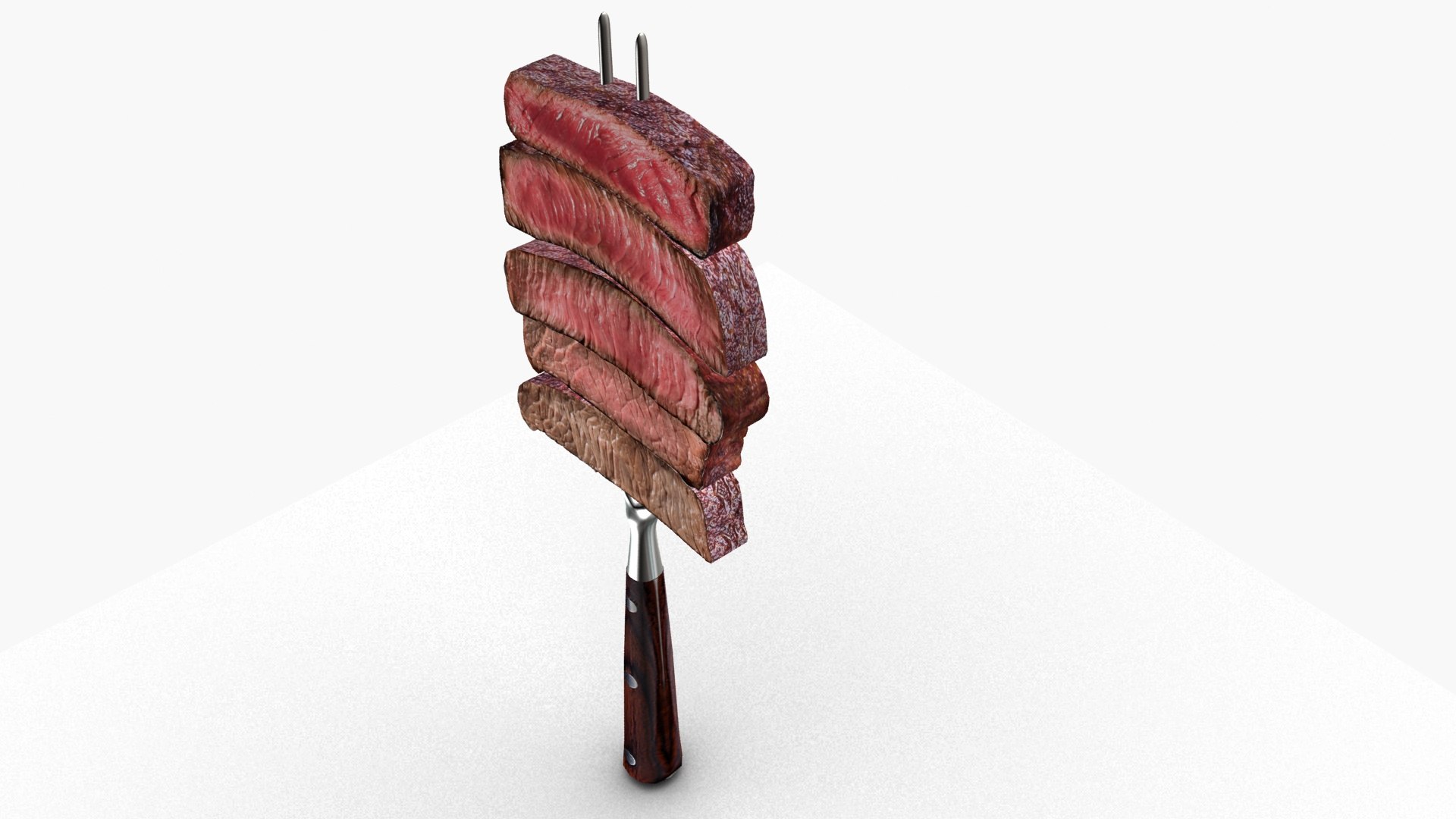 Steak On Fork Model - TurboSquid 2064439