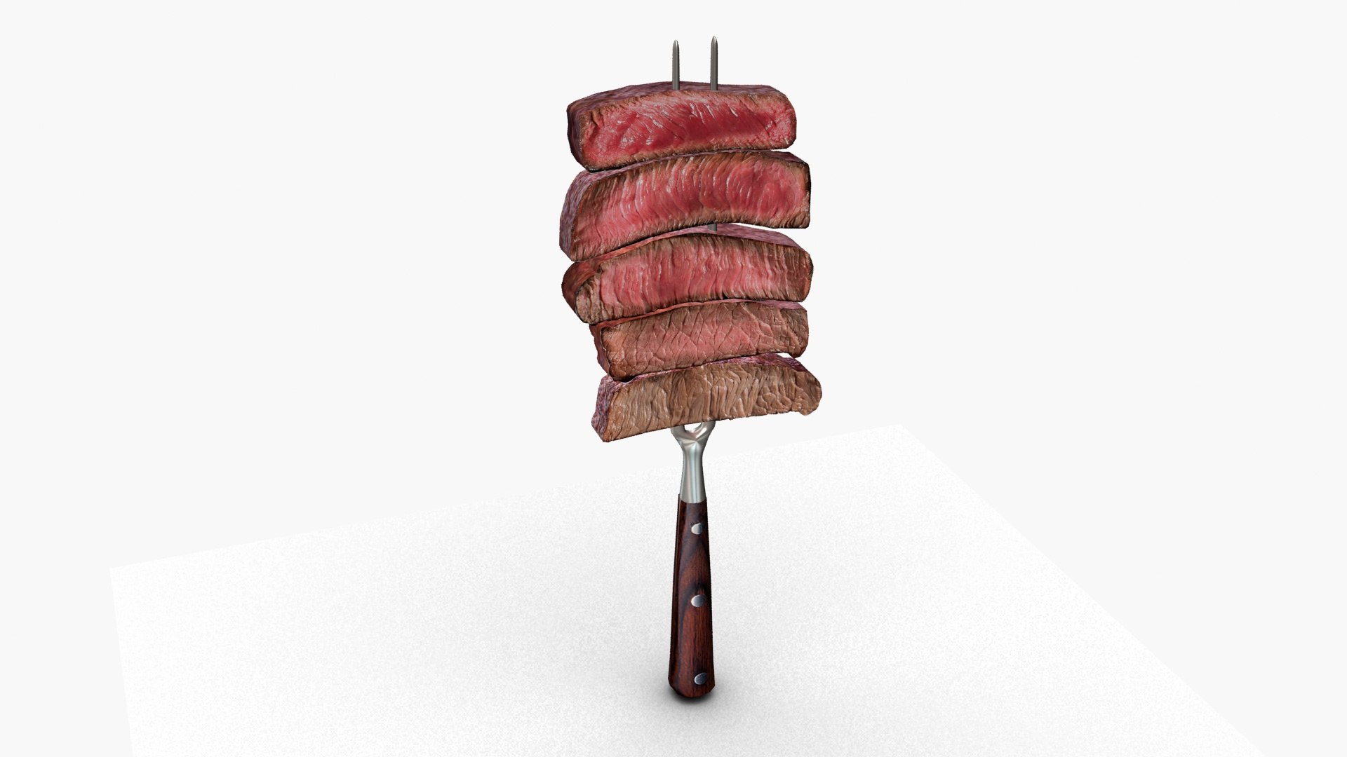 Steak On Fork Model - TurboSquid 2064439