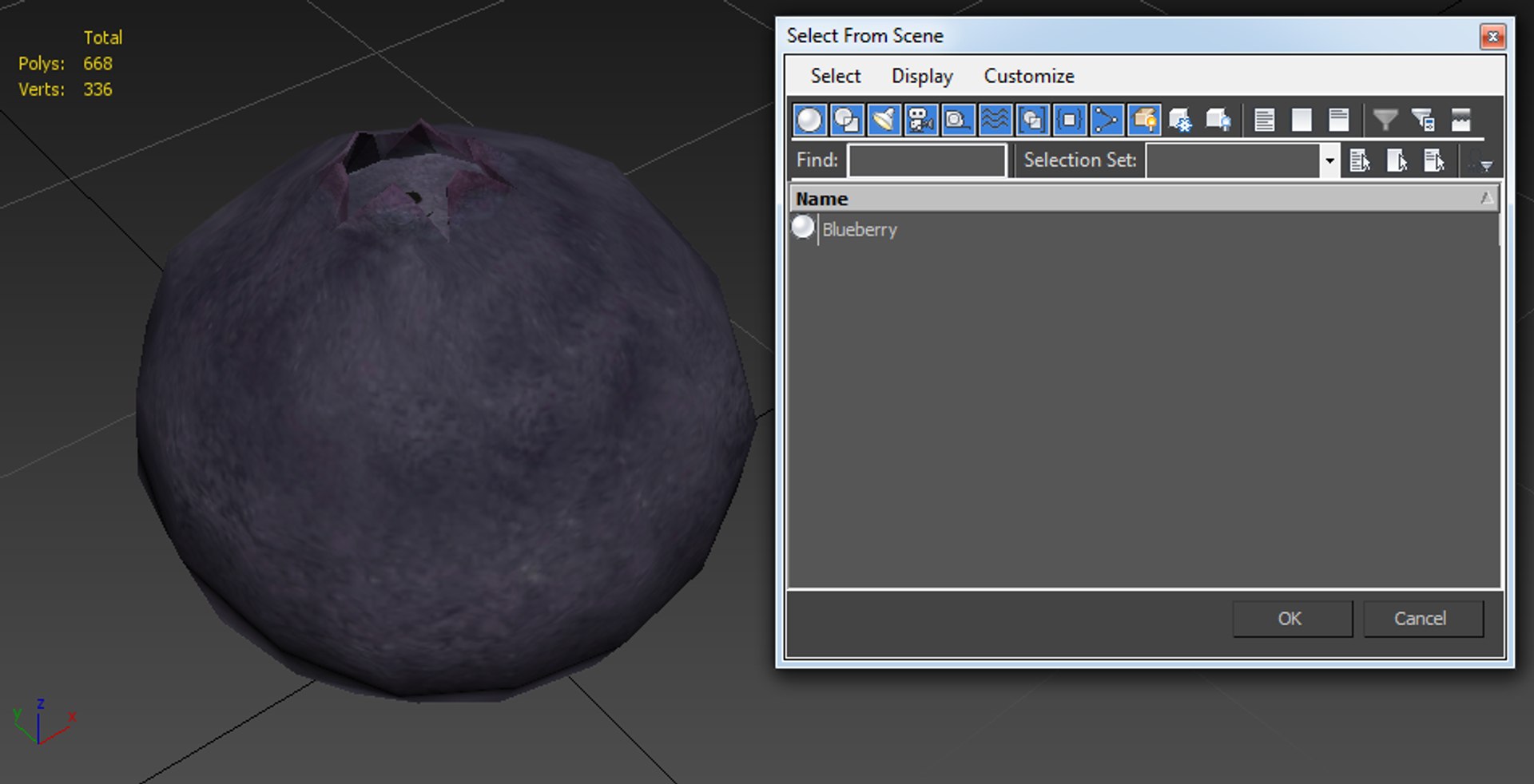3D Blueberry model - TurboSquid 1882410